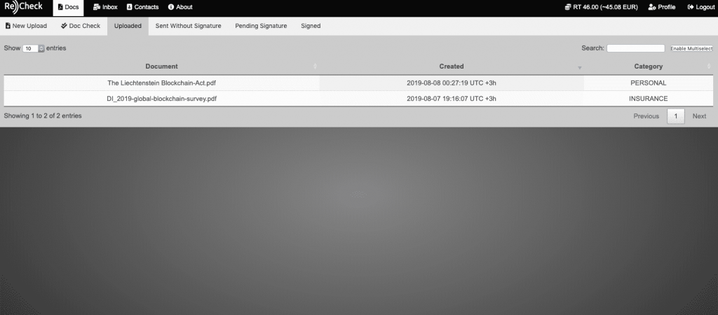 How to test ReCheck Docs (alpha) - tutorial - ReCheck