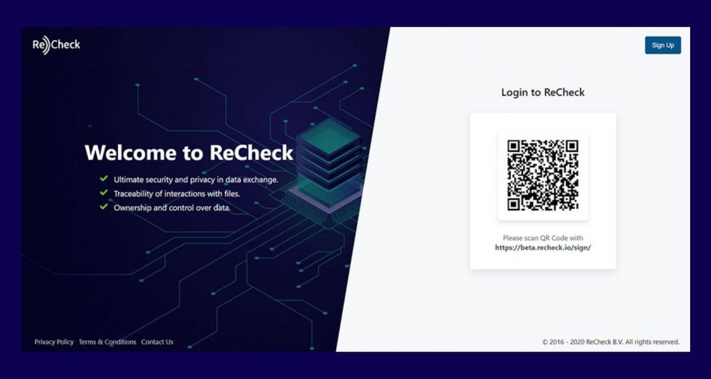 ReCheck’s Service for Data Exchange Backed by æternity - ReCheck